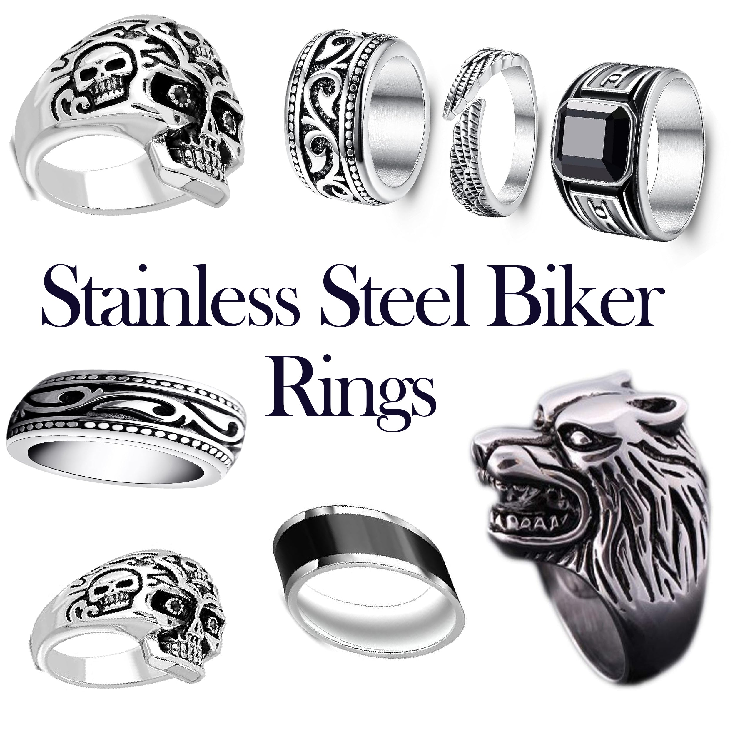 Stainless Steel Biker Rings: Rugged Elegance for the Modern Rider ...